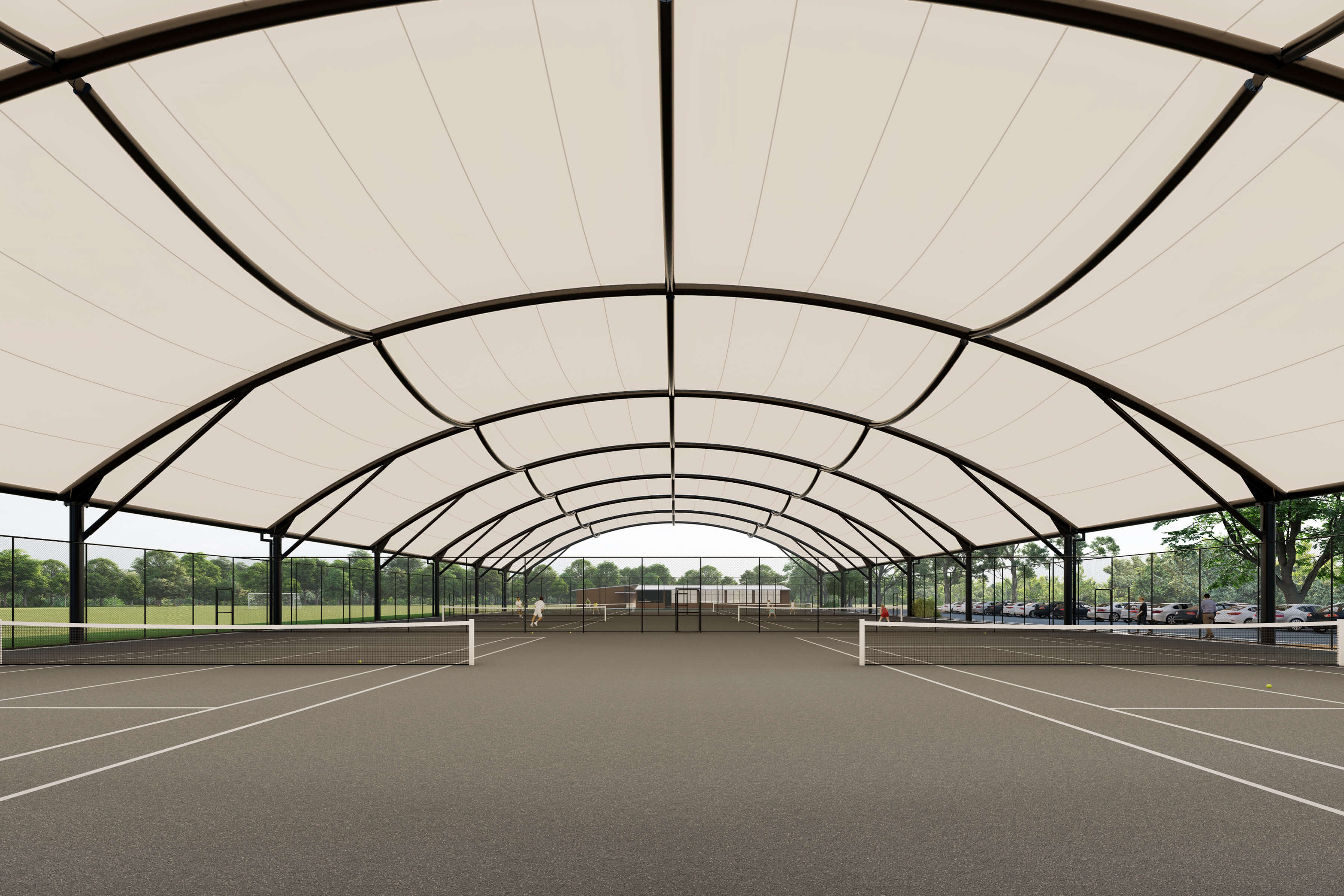 Tennis Court Shade Structures | Enhancing Performance and Protection ...