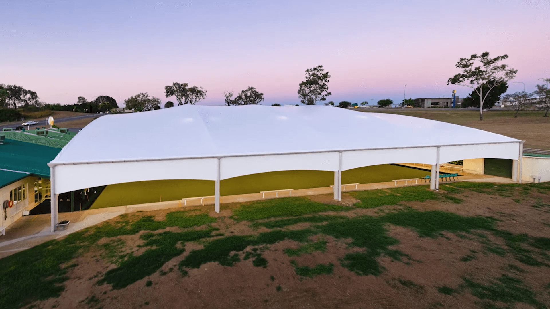 Calliope Central Bowls Club Roof Structure | Greenline